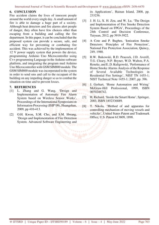 Fire Detection System using GSM Module | PDF