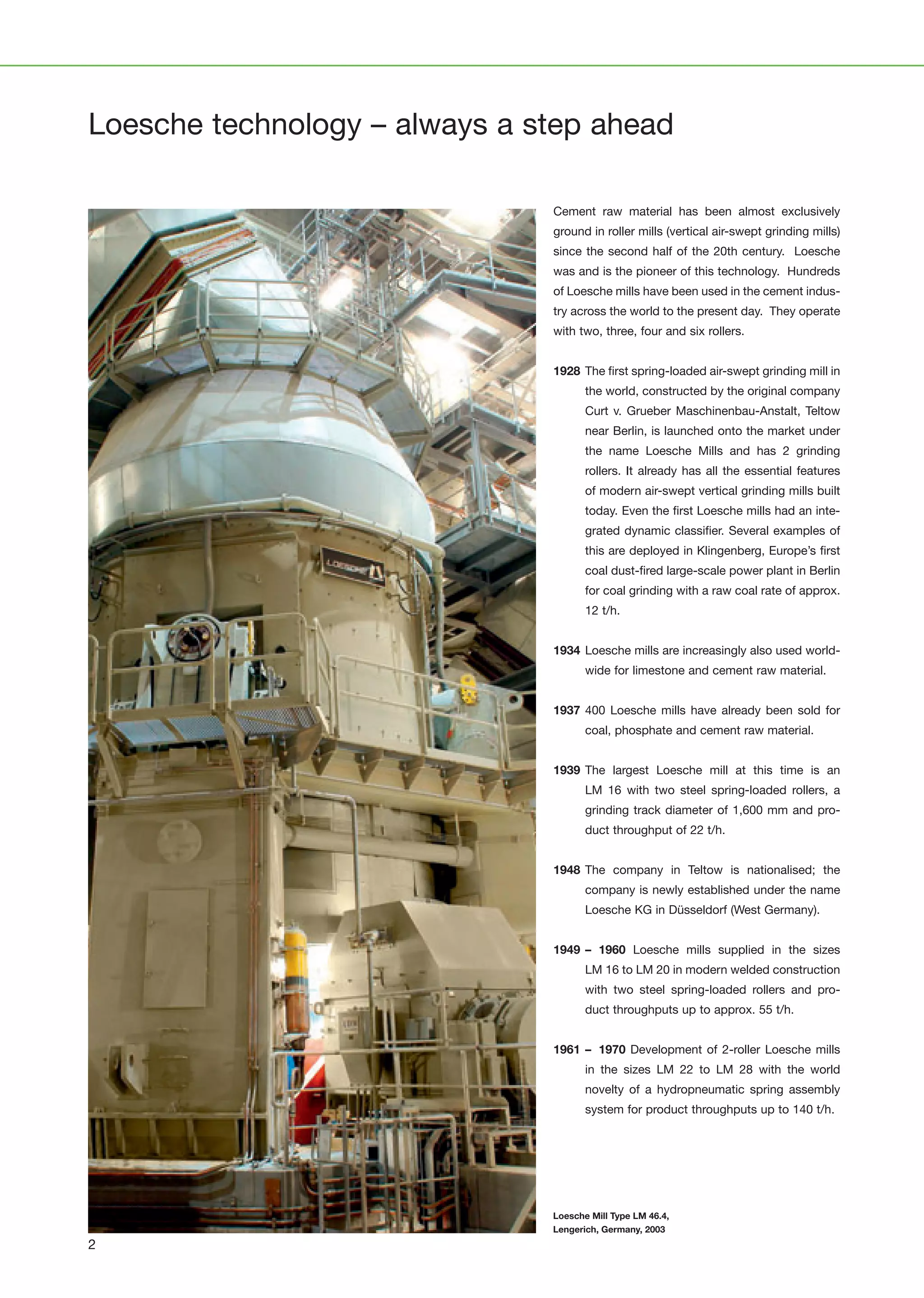 Loesche Technology - Always a Step Ahead: Loesche Mills for Cement Raw ...