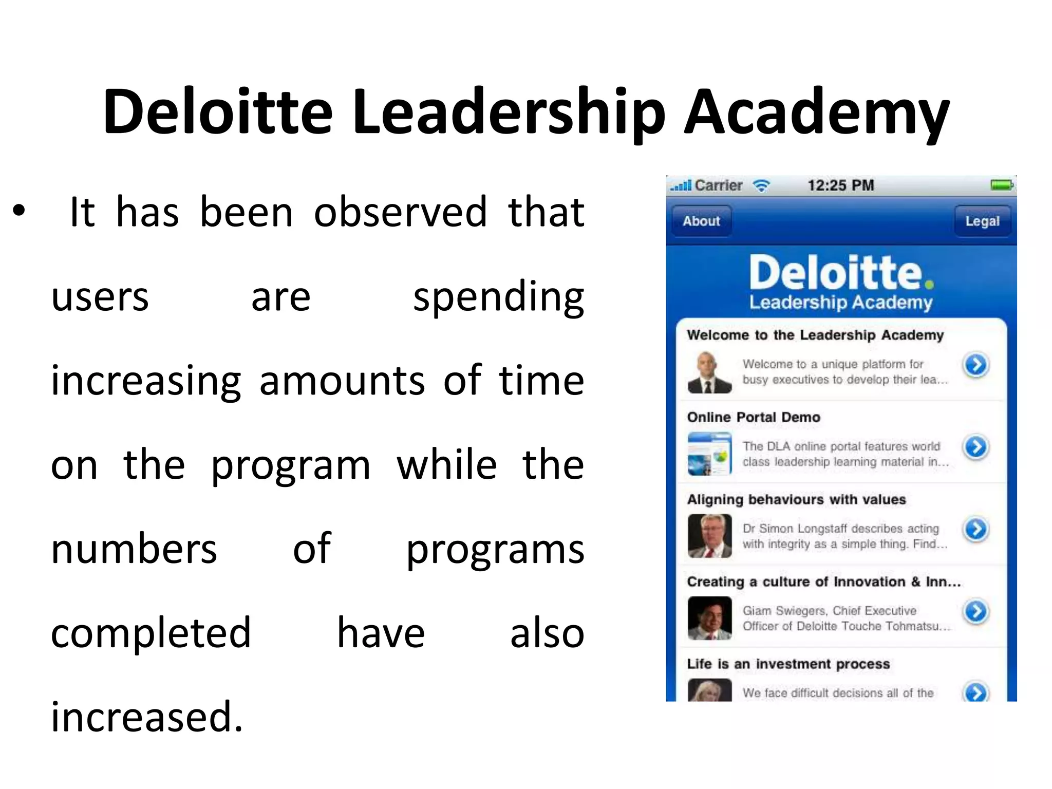 Deloitte leadership academy - Gamification in training and development ...