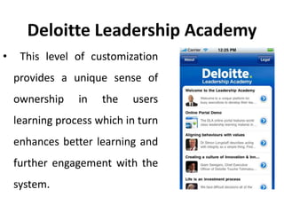 Deloitte leadership academy - Gamification in training and development ...