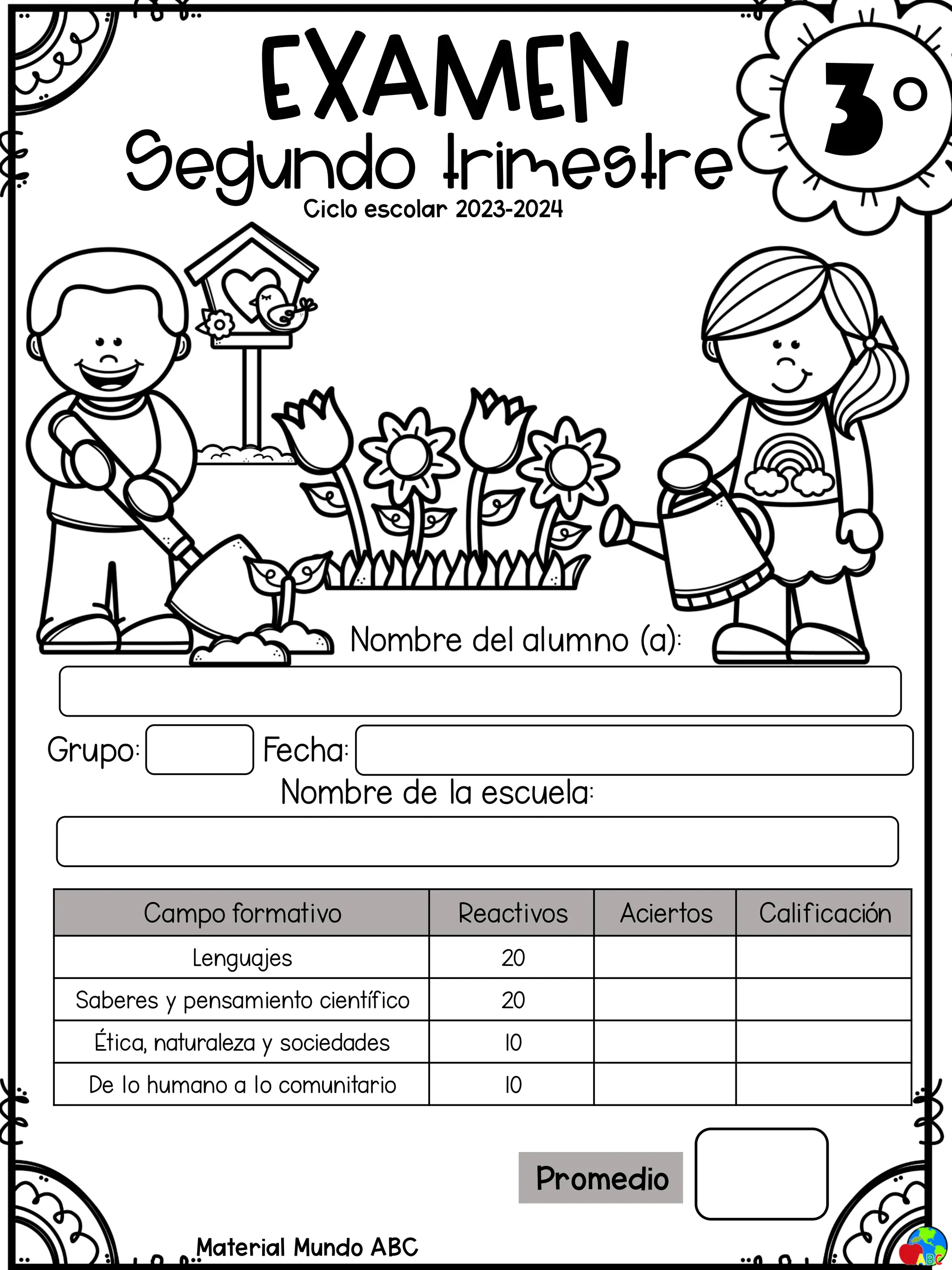 155. Examen tercer grado-segundo trimestre .pdf