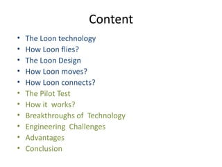 google project loon ppt for seminar | PPTX