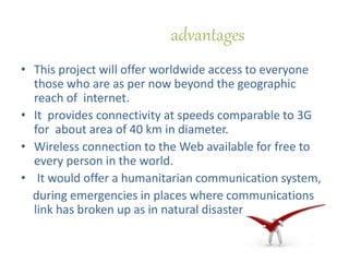 google project loon ppt for seminar | PPTX