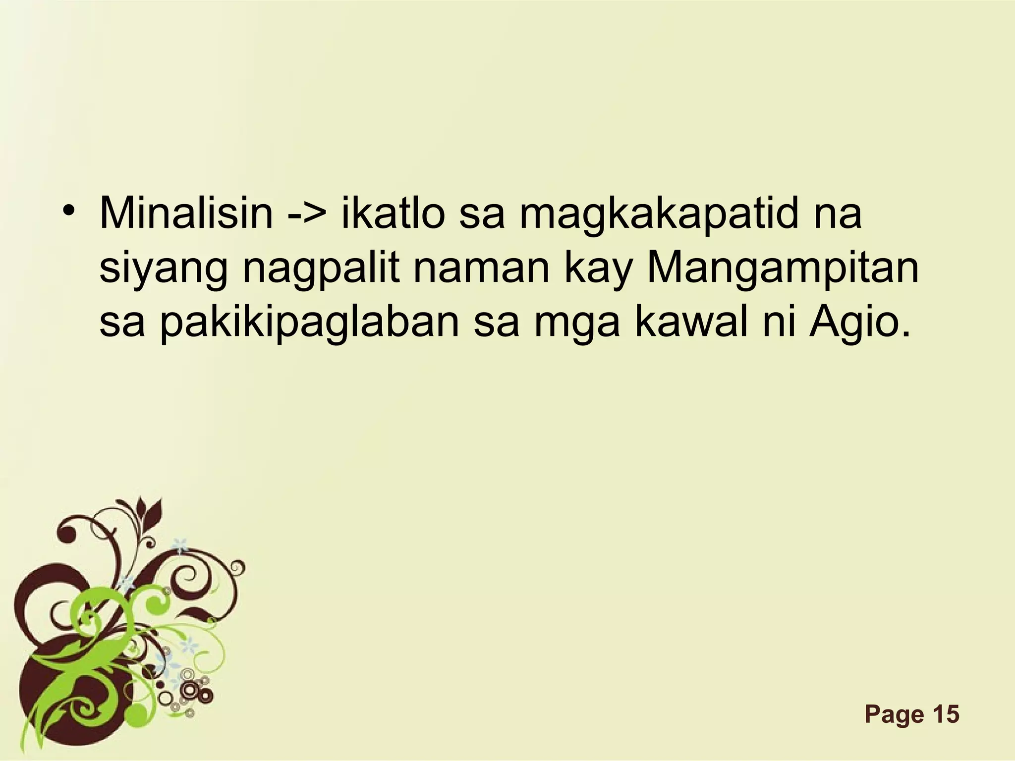 TULALANG: Epiko ng mga Manobo | PPT