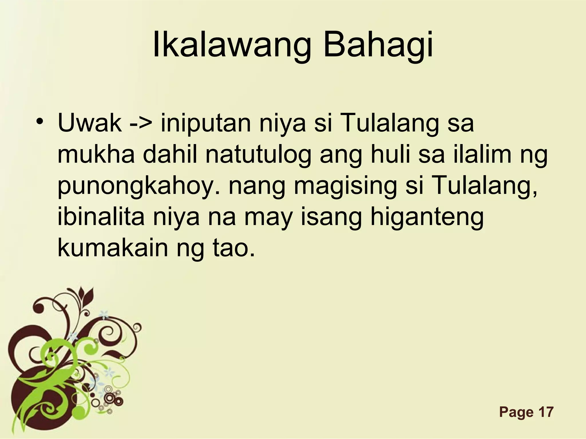 TULALANG: Epiko ng mga Manobo | PPT