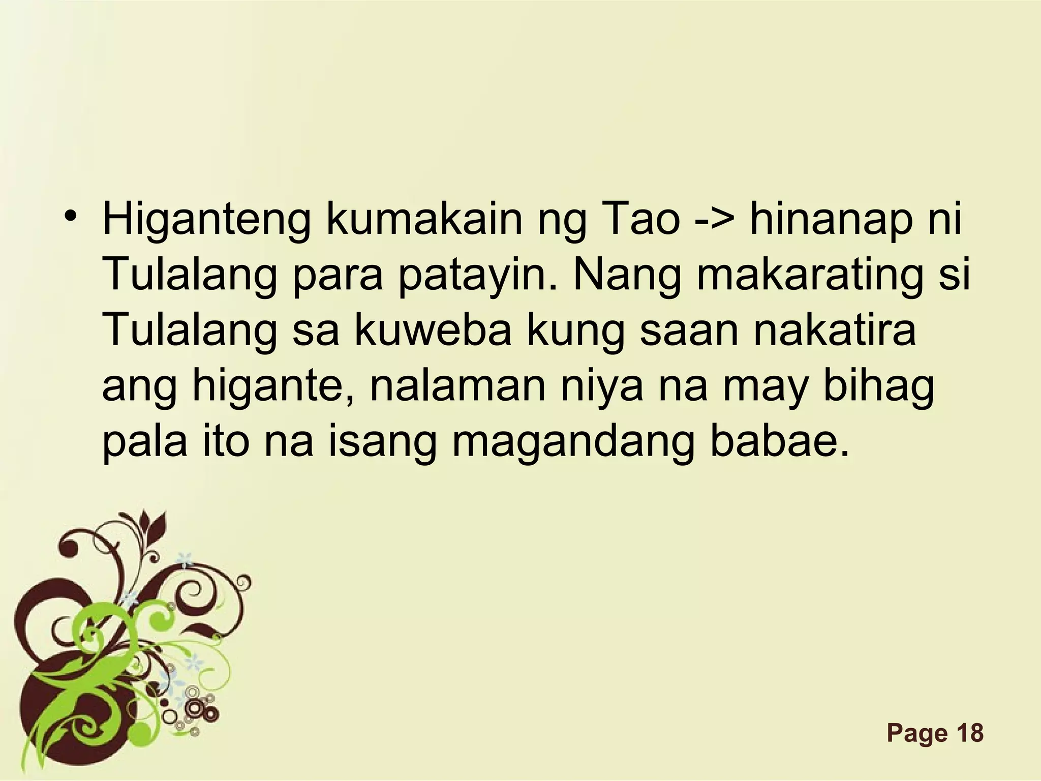 TULALANG: Epiko ng mga Manobo | PPT