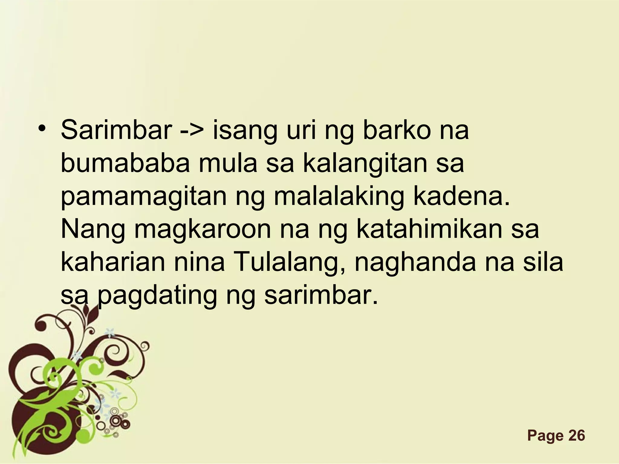 TULALANG: Epiko ng mga Manobo | PPT