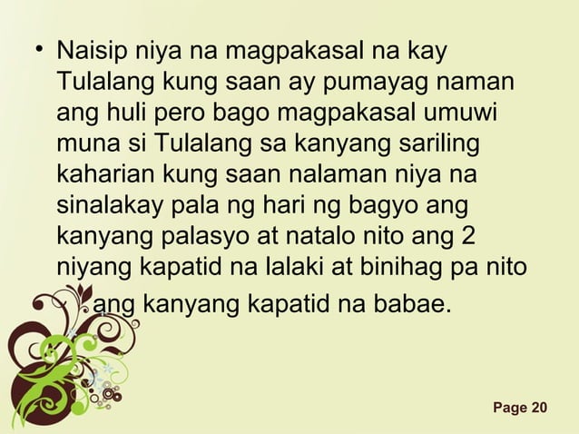 TULALANG: Epiko ng mga Manobo | PPT