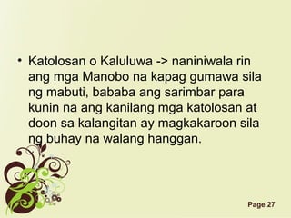 TULALANG: Epiko ng mga Manobo | PPT
