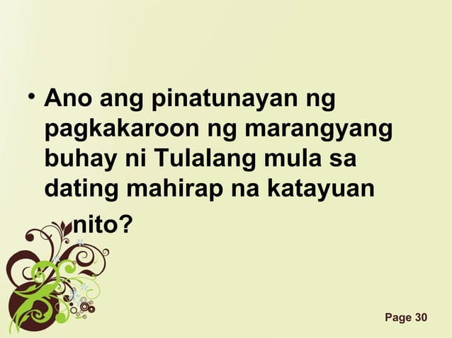 TULALANG: Epiko ng mga Manobo | PPT