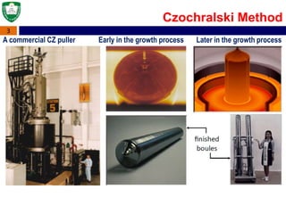 Wafer Fabrication, CZ Method--ABU SYED KUET | PPTX