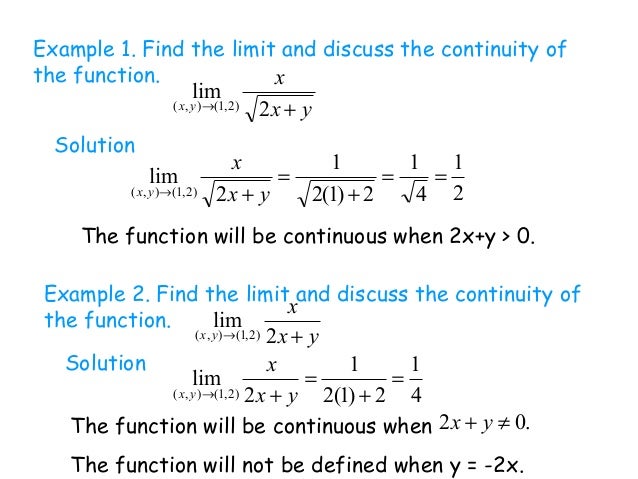 1551 Limits And Continuity 1551 Limits And Continuity