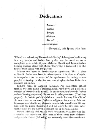 Untouchable Spring G Kalyana Rao M Sridhar Alladi Uma | PDF