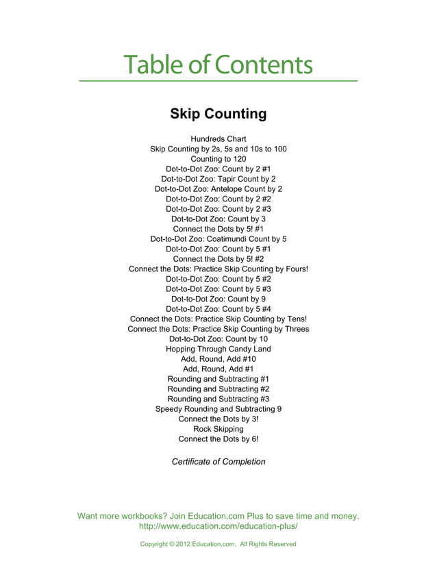 Skip-counting-workbook | PDF