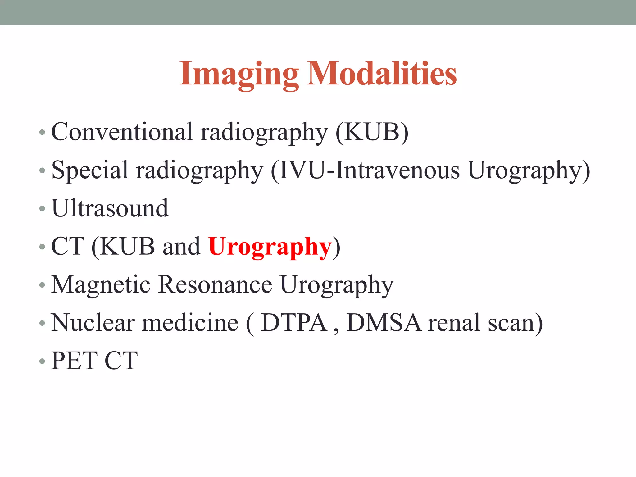 CT urography | PPTX