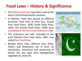 food laws history significance duties | PPT