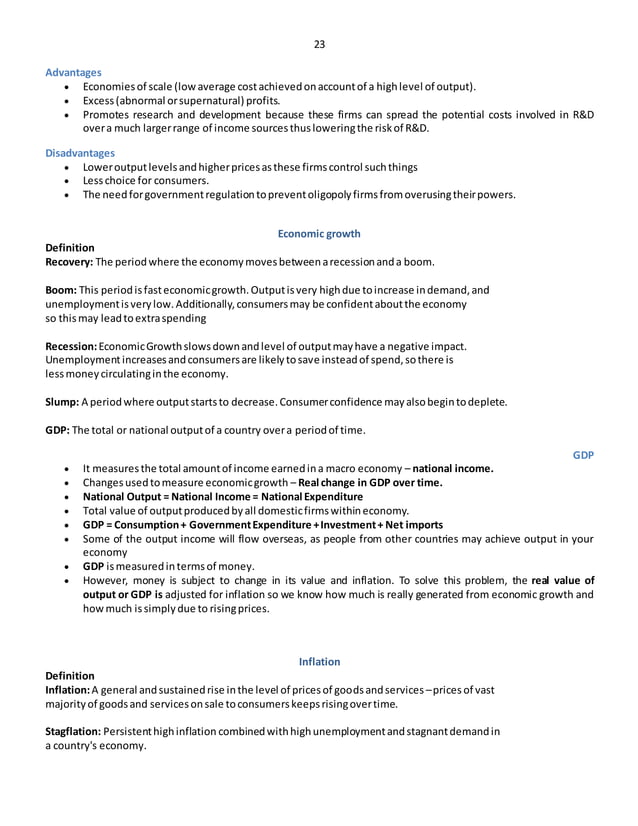 155195918 igcse-economics-revision-notes | DOCX