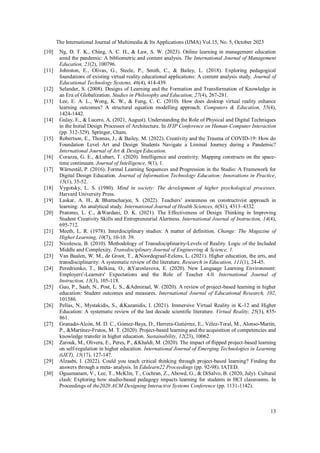 A Preliminary Study on Multidisciplinary Design Framework in a Virtual Reality Learning ...