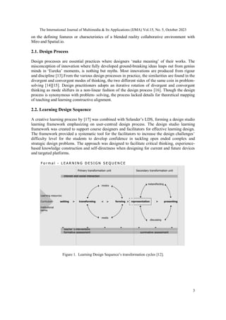 A Preliminary Study on Multidisciplinary Design Framework in a Virtual Reality Learning ...