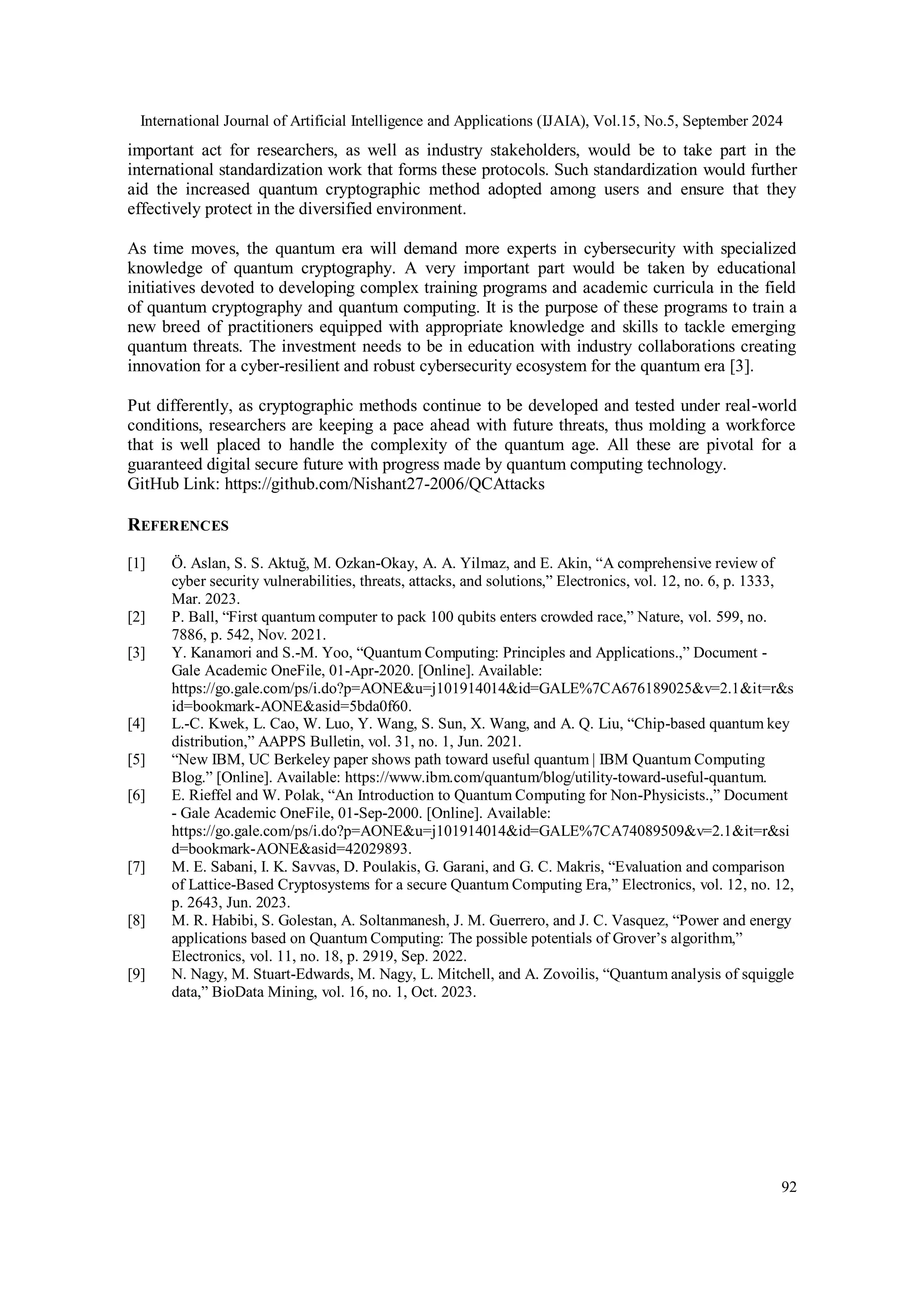 Quantum Computing and the Implications on Online Security | PDF