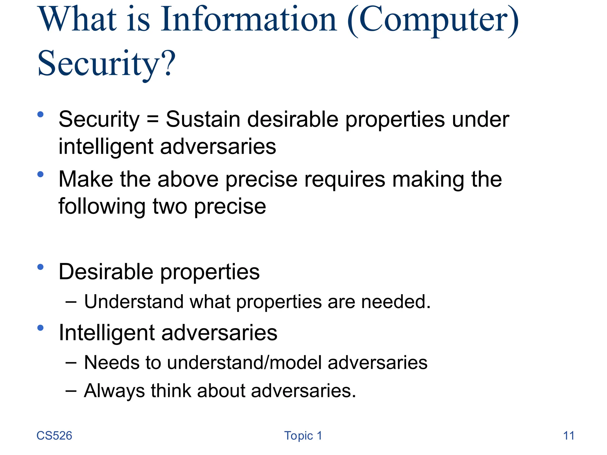 Information Security Lecture CS 5266666666 | PPT