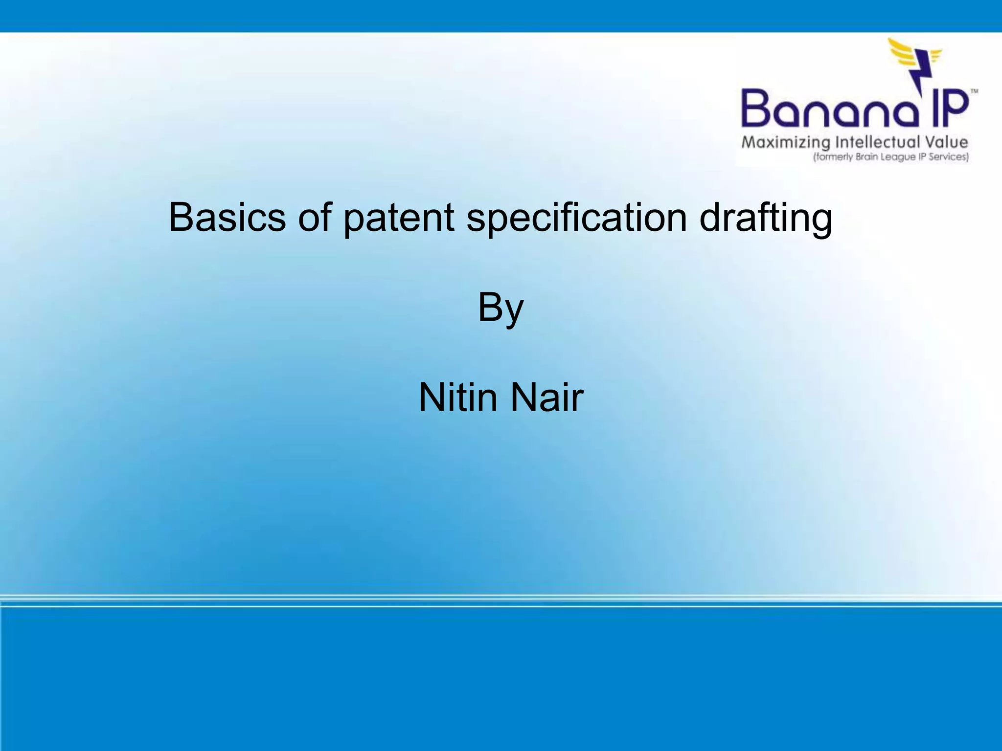 Patent Drafting | PPT