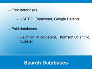 Patent Search | PPT