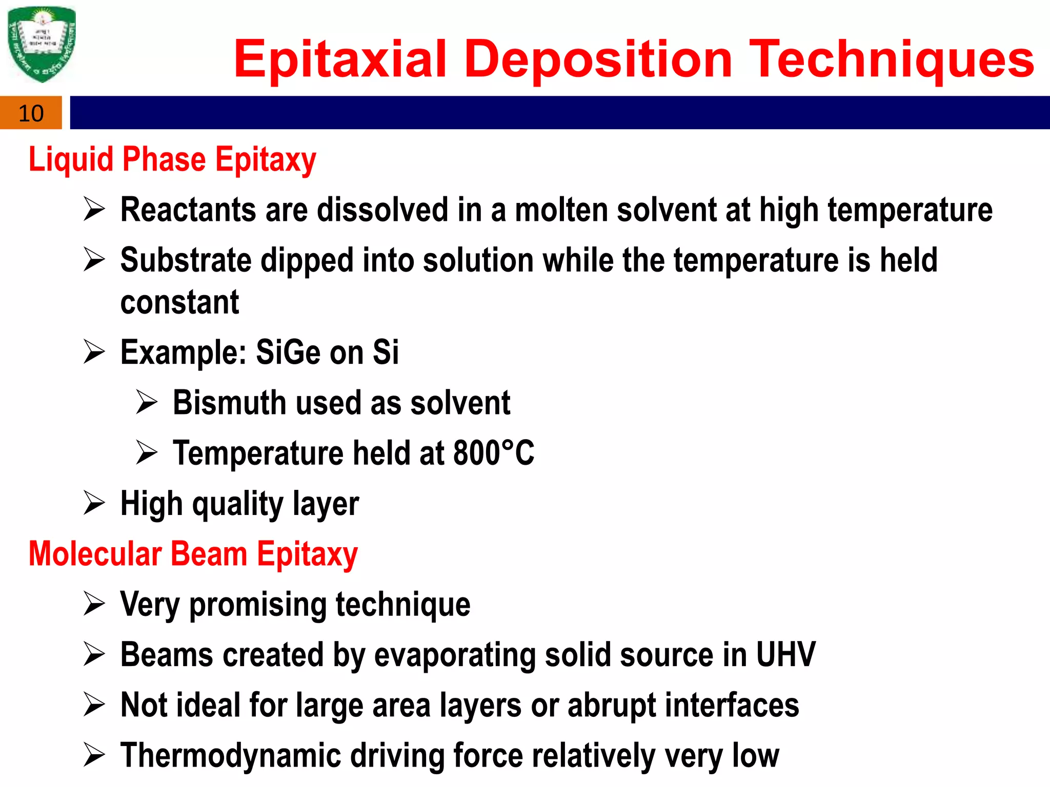 Epitaxy, Epitaxial Growth--ABU SYED KUET | PPTX