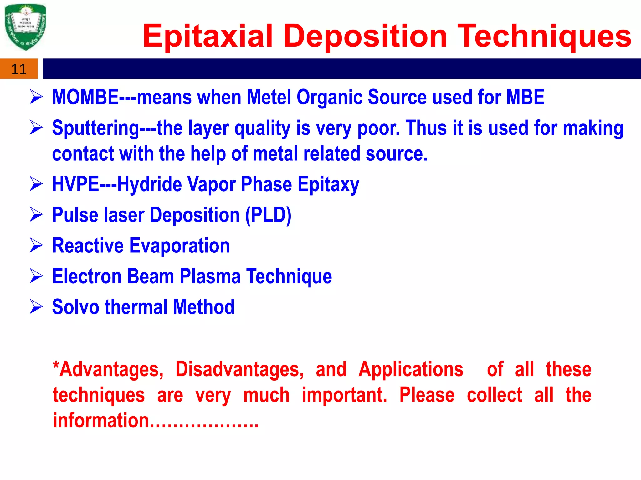 Epitaxy, Epitaxial Growth--ABU SYED KUET | PPTX