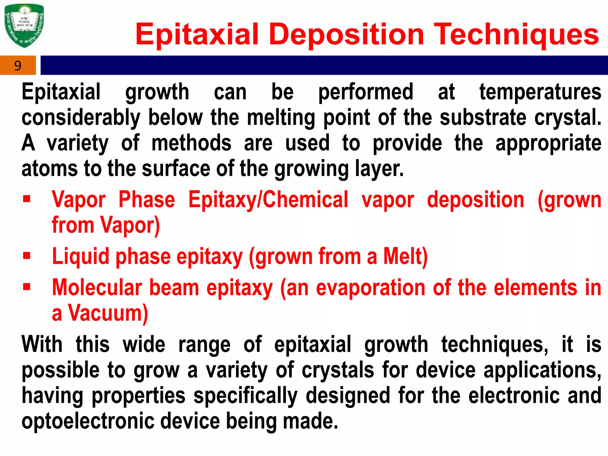 Epitaxy, Epitaxial Growth--ABU SYED KUET | PPTX