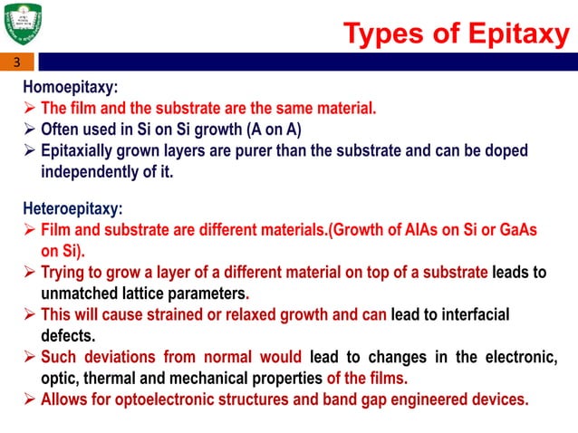 Epitaxy, Epitaxial Growth--ABU SYED KUET | PPTX
