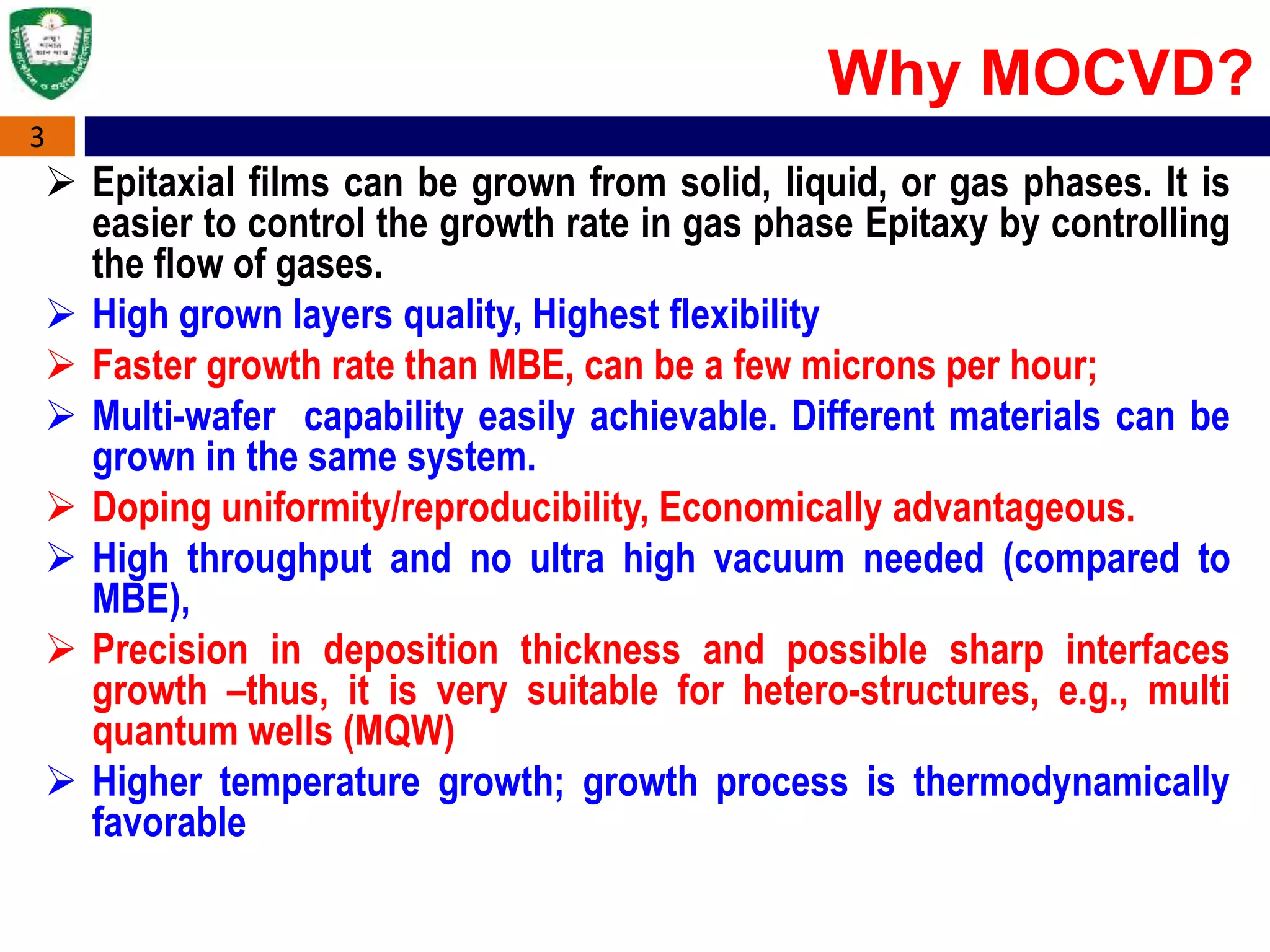 METAL ORGANIC CHEMICAL VAPOR DEPOSITION- MOCVD--ABU SYED KUET | PPTX