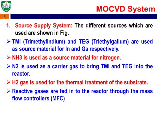 METAL ORGANIC CHEMICAL VAPOR DEPOSITION- MOCVD--ABU SYED KUET | PPTX
