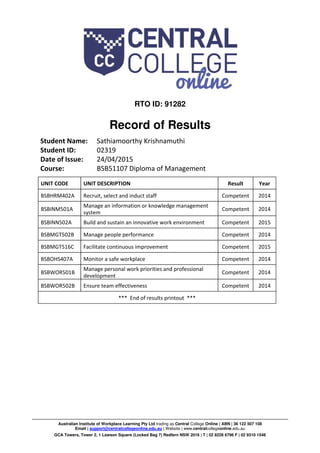CCO_Certificate-SathiamourthyKrishnamuthi-DiplomaofManagement | PDF