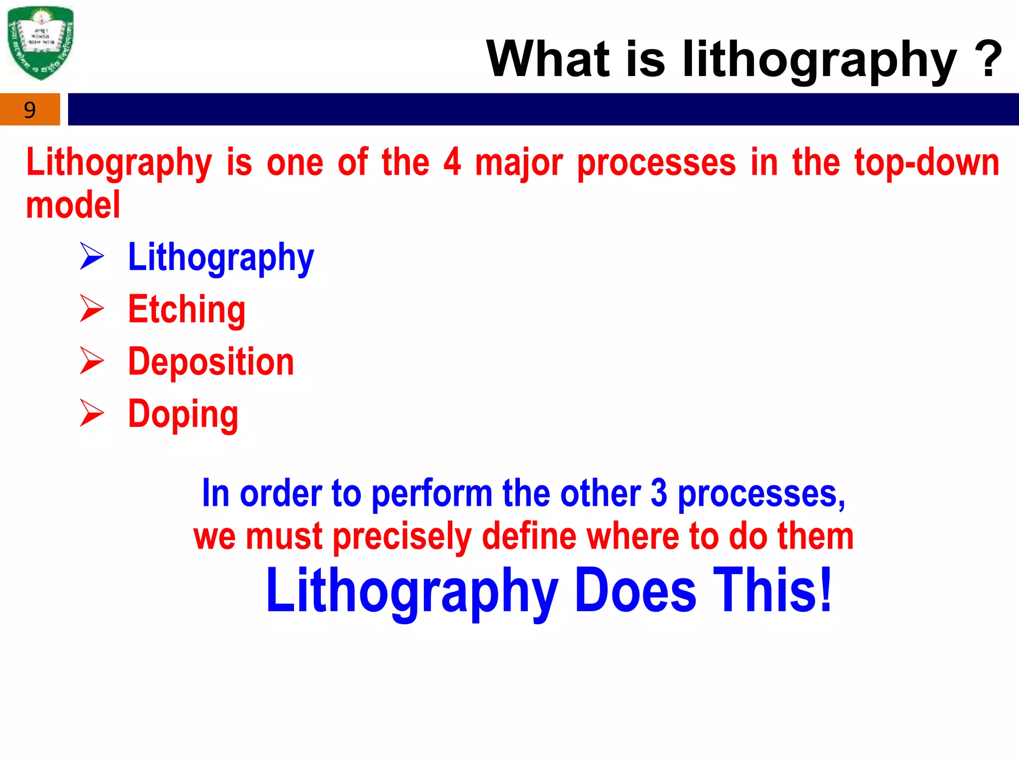 Lithography, Photolithography--ABU SYED KUET | PPTX | Chemistry | Science