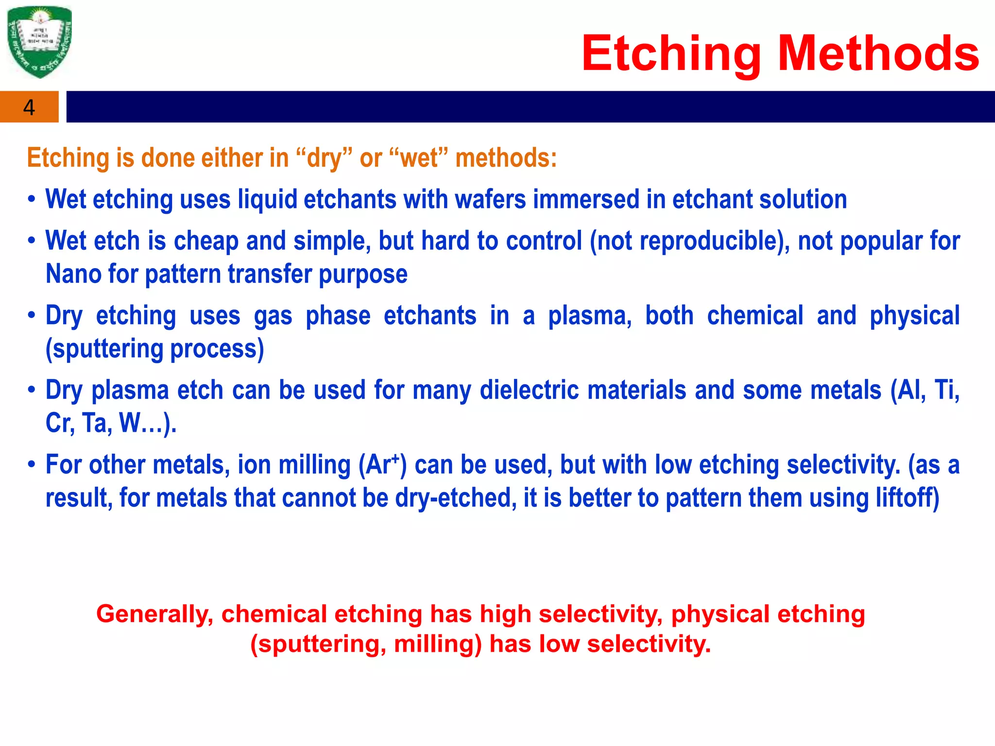 Etching, Diffusion, Ion Implantation--ABU SYED KUET | PPTX