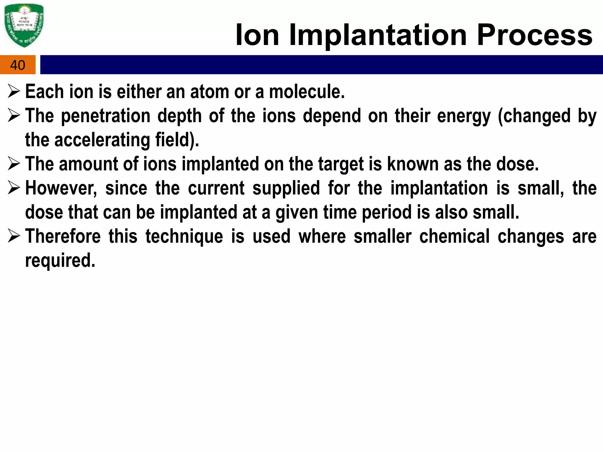 Etching, Diffusion, Ion Implantation--ABU SYED KUET | PPTX