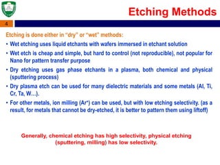 Etching, Diffusion, Ion Implantation--ABU SYED KUET | PPTX