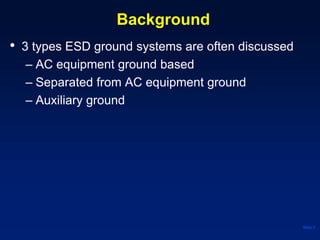 Factory ESD Grounding System Design Applications | PDF