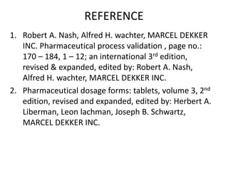 process validation of tablets madhu k s | PPTX