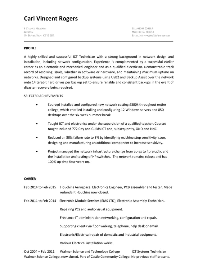 Carl Rogers CV | DOC