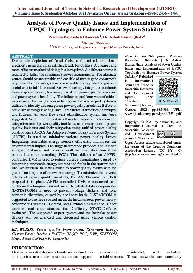Analysis Of Power Quality Issues And Implementation Of Upqc Topologies