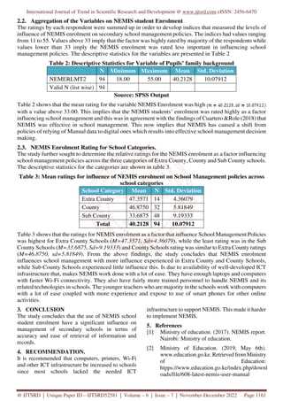 Application of National Education Management System to Student ...