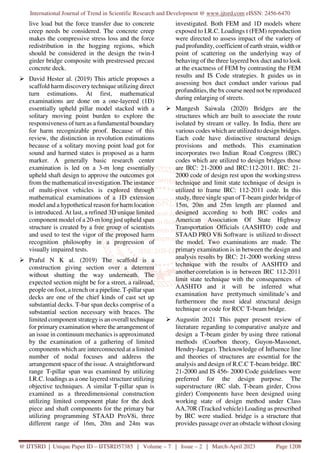 A Review Paper on Analysis of T Beam Deck Type and T Beam Pre Stressed ...