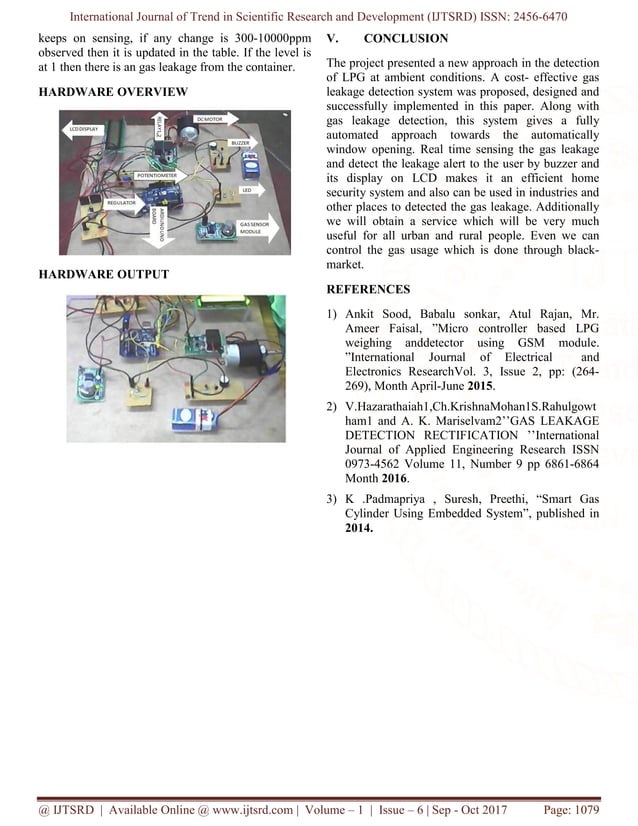Smart Automation Gas Level Monitoring with Gas Leakage Deduction and ...