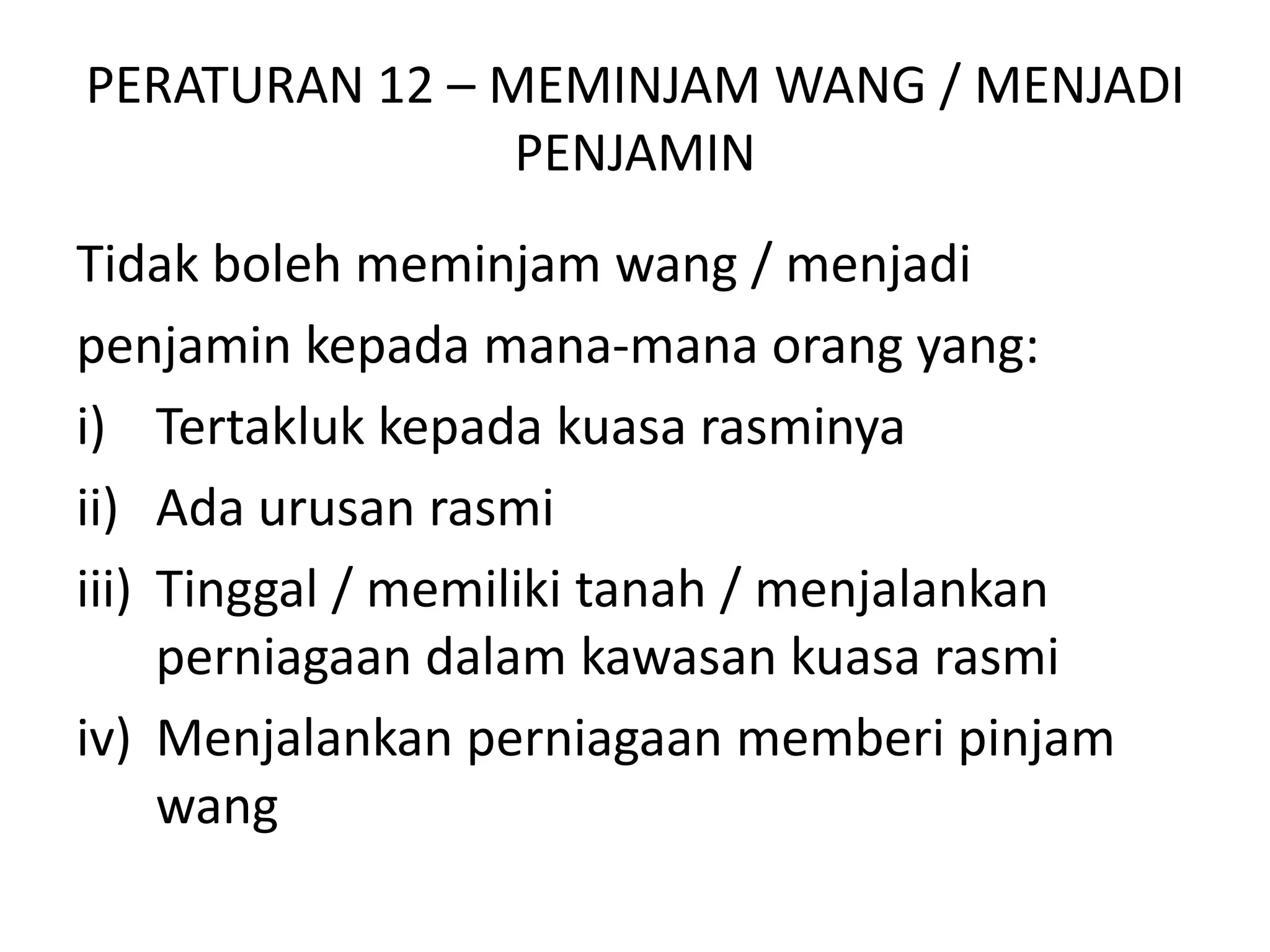 155 tatakelakuan dan larangan dalam perkhidmatan awam | PPT