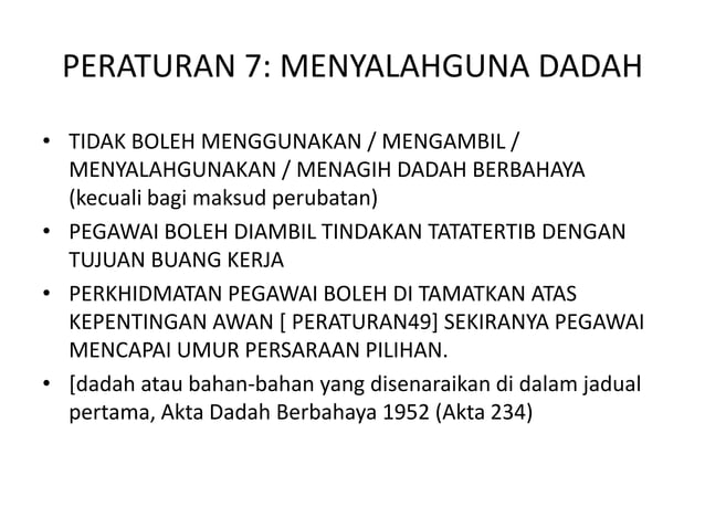 155 tatakelakuan dan larangan dalam perkhidmatan awam | PPT