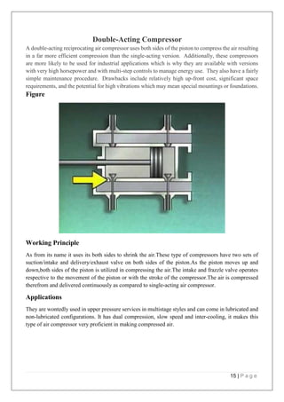 Compressor and types of compressors (Thermodynamics) | PDF