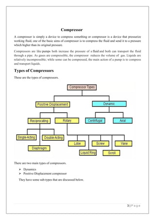 Compressor and types of compressors (Thermodynamics) | PDF