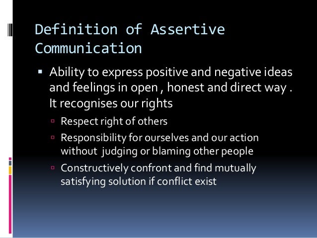 SOFT SKILL-6 (ASSERTIVE COMMUNICATION)